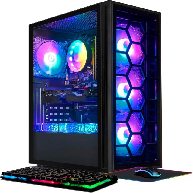 STGAubron Gaming Desktop PC, AMD Ryzen 5 PRO 2400G, 16G DDR4, 512G SSD ...