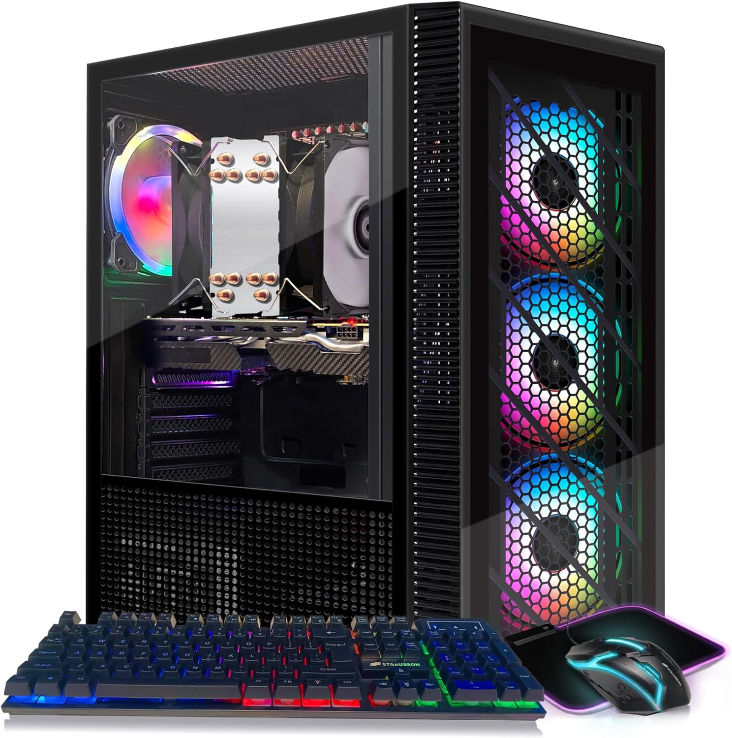 STGAubron Gaming PC, Intel Xeon E5, Radeon RX 590 8G, 16G DDR3, 512G ...