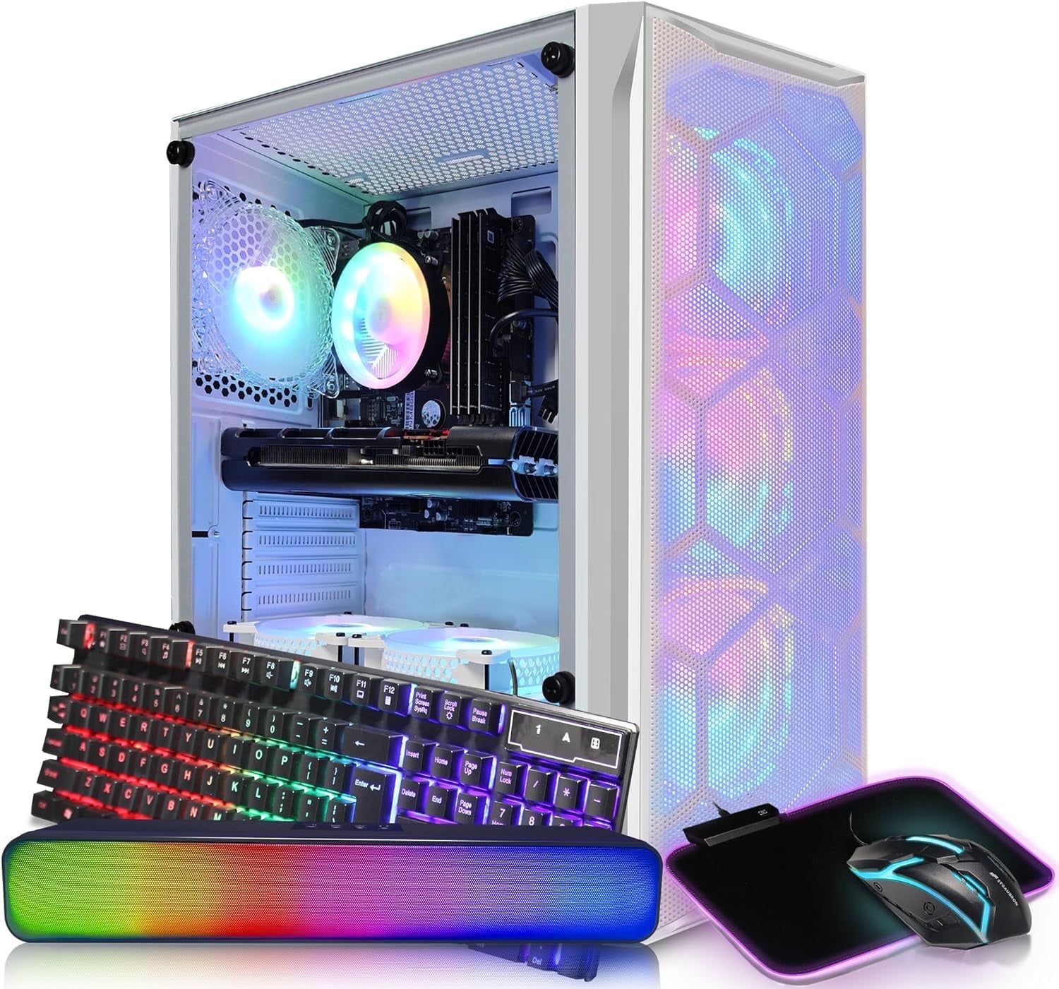 STGAubron Gaming PC, Intel i7 3.4G-3.9G, 32G RAM, 1T SSD, Radeon RX ...