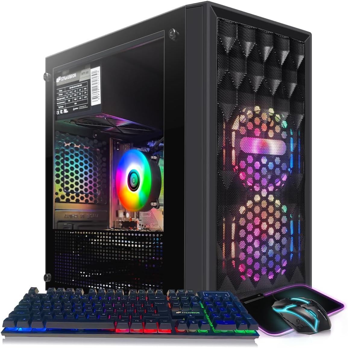 STGAubron Gaming Desktop PC, Radeon RX 580 8G GDDR5, Intel Core i5-9400F up to 4.1GHz, 16G DDR4 ...