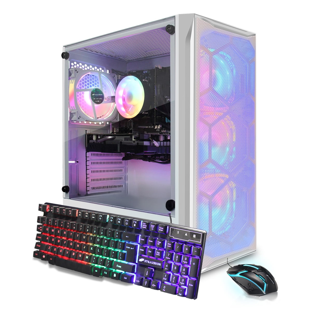 STGAubron Gaming PC Computer, Intel Core I7 up to 3.9G, RX 580 8G, 16GB ...