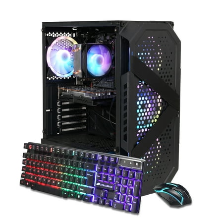 STGAubron Prebuilt Gaming Desktop PC, Diamond Black, Intel Core i7, 16G ...