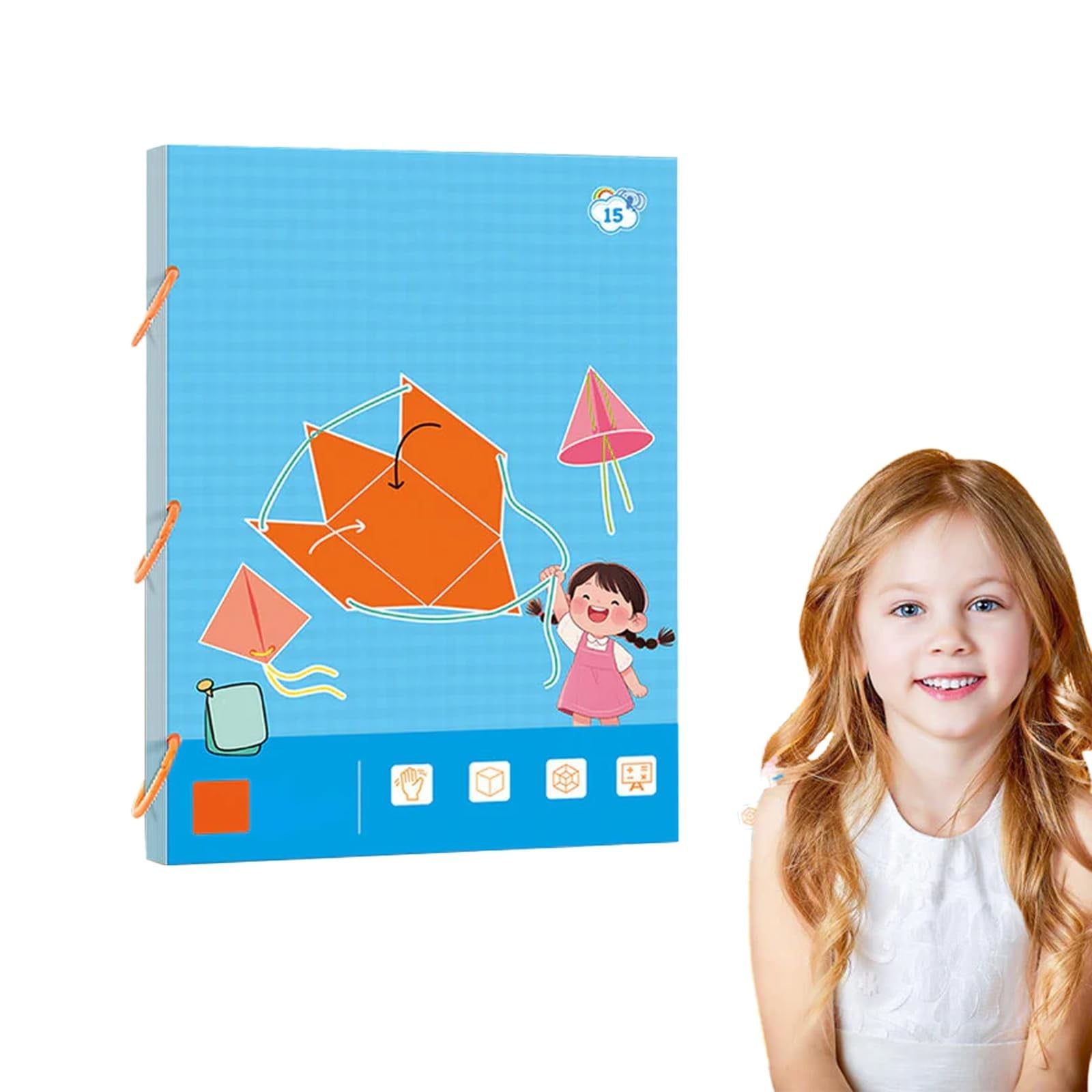 STGRGFHY Pull String 3D Geometry Learning Book, 3D Geometry Learning Book，Teach Volume & Surface ...