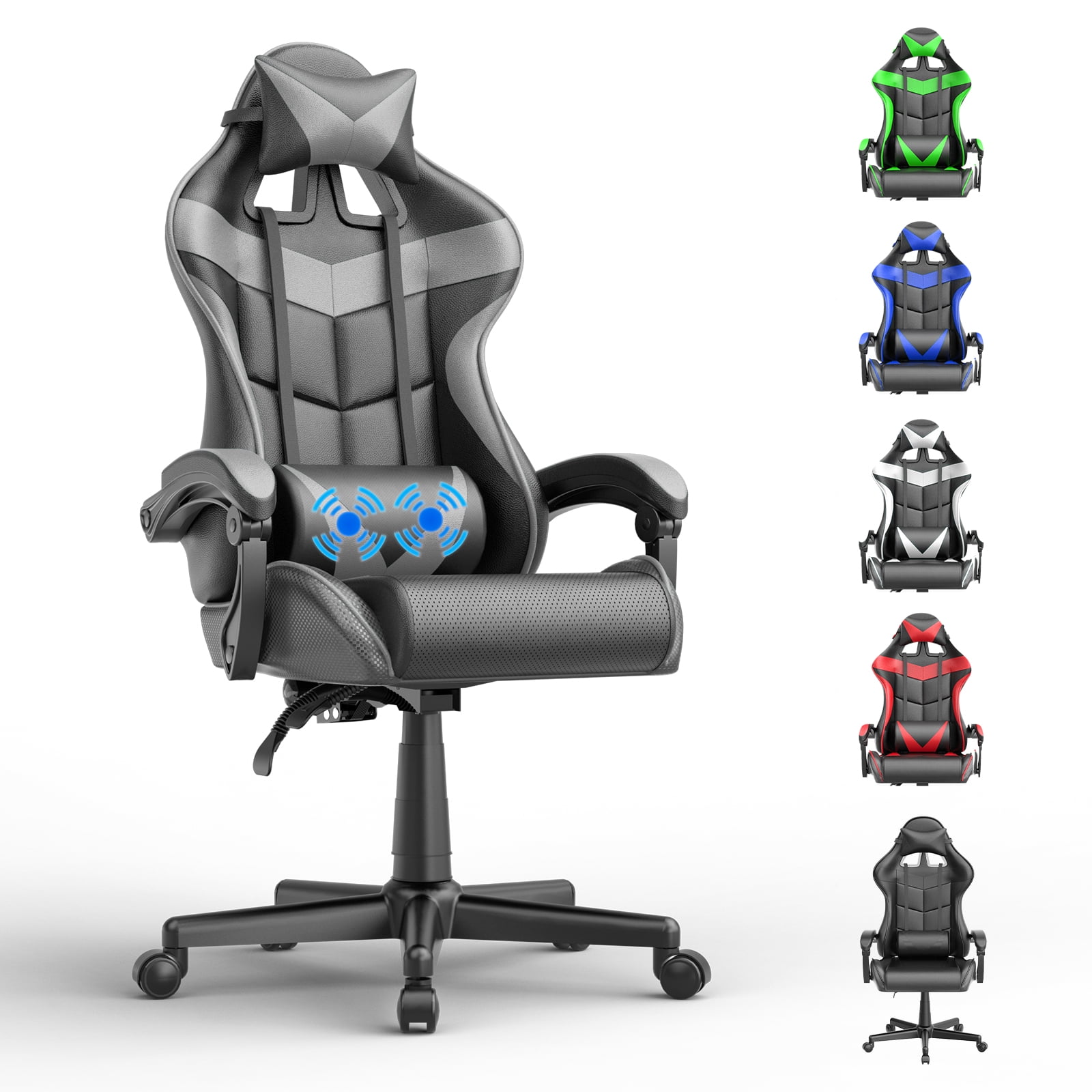 STGaming Gaming Chair with Massage High Back Ergonomic Computer Office ...
