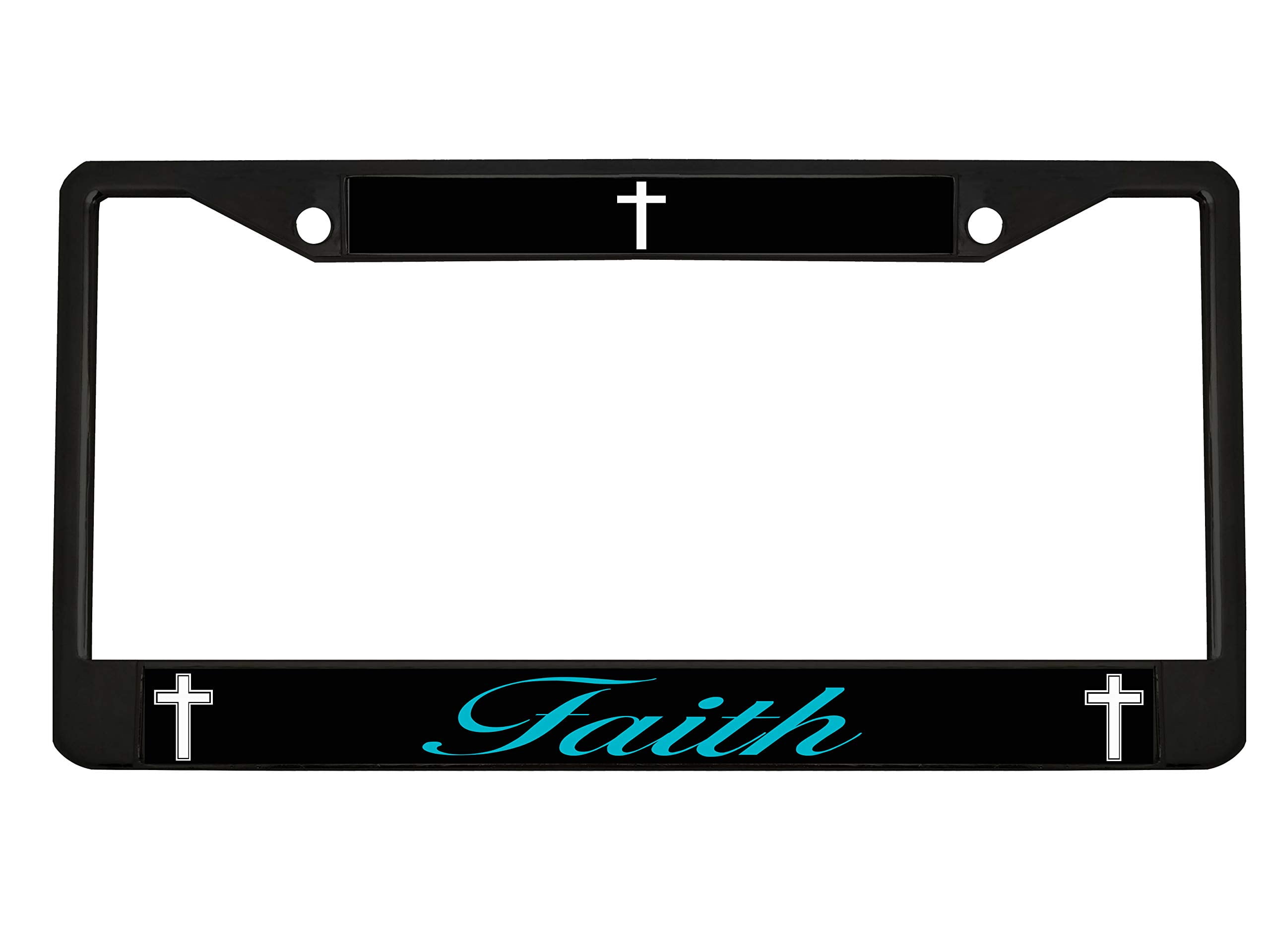 STHANCAT OF TAMPA Faith with Cross, Religious Christian Stainless Steel ...