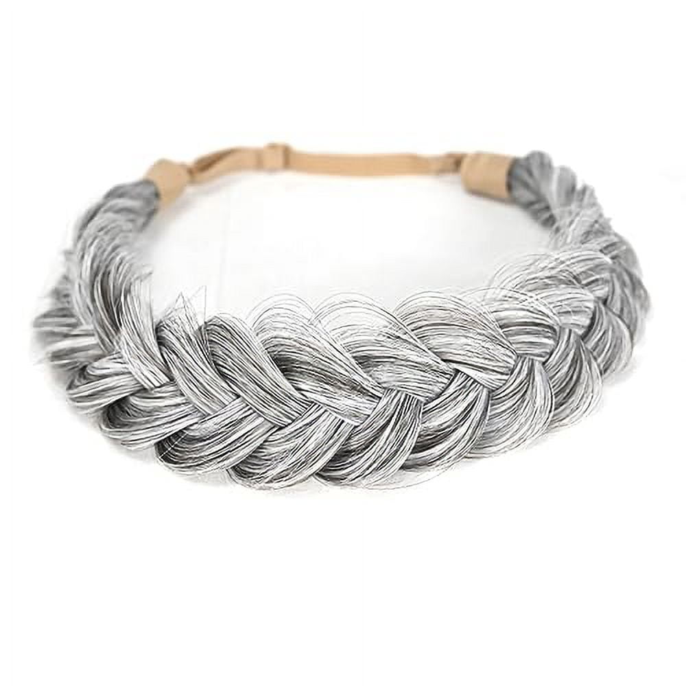 STHEJFB Braid Headband 2 Strands Messy Classic Chunky Plaited Wide ...
