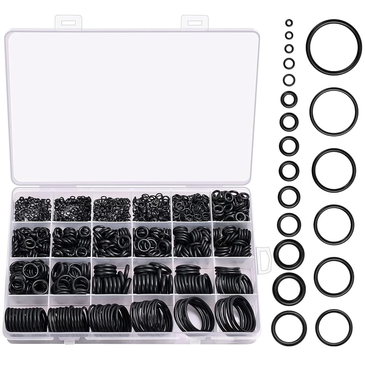 STHIRA 950Pcs Assorted Metric Rubber O Rings Kit With Storage Box 20 ...