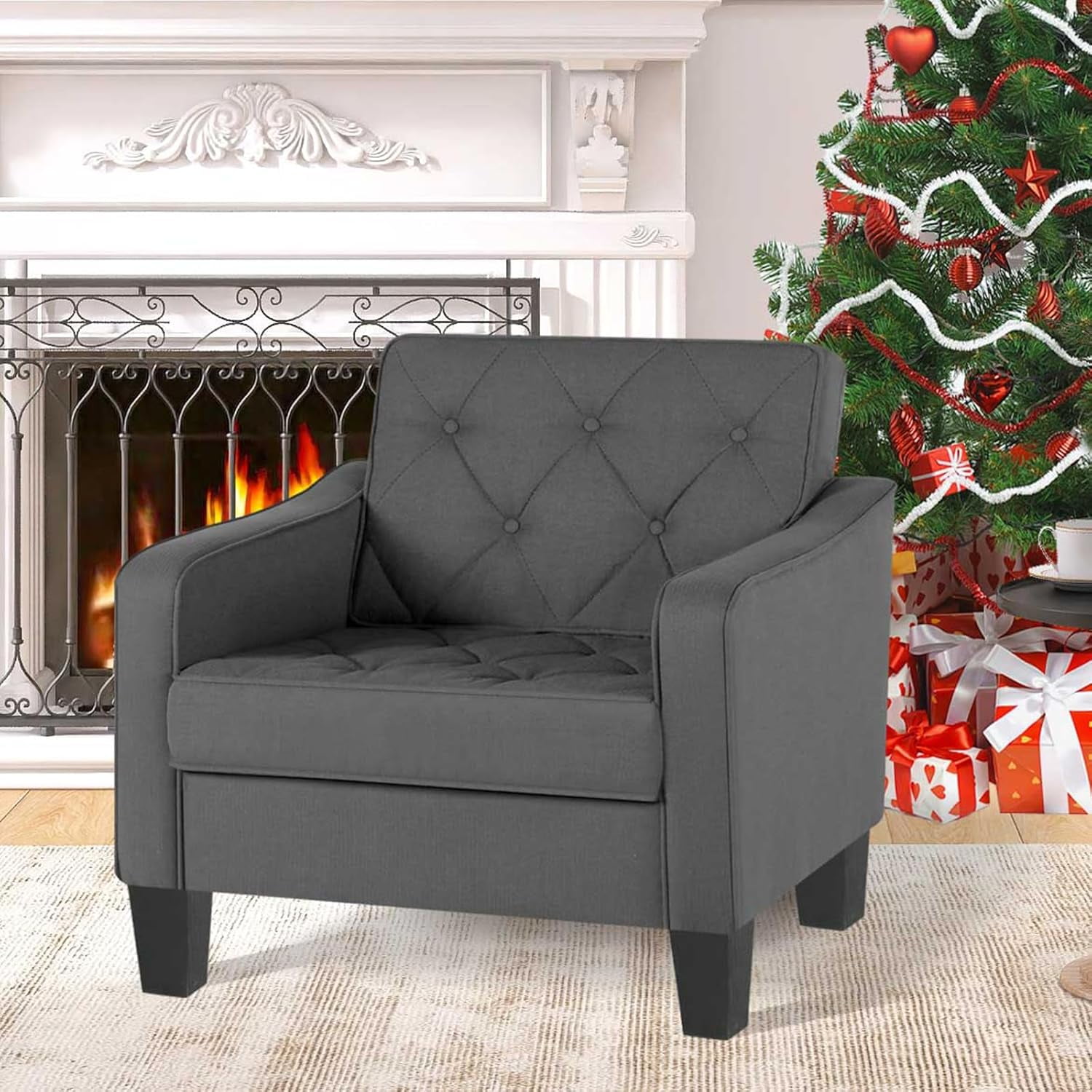 STHOUYN Living Room Chairs Accent Chairs, Waiting Room Arm Chairs, Reading Chairs for Bedroom ...