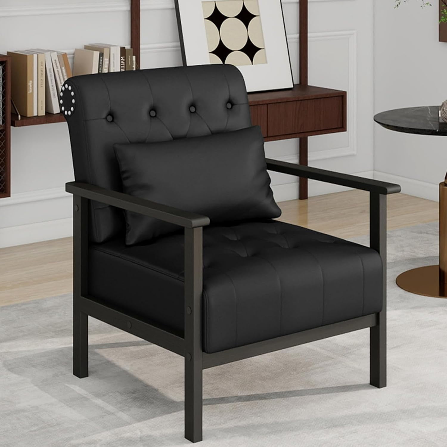 STHOUYN Mid Century Modern Accent Arm Chairs, Side Chairs for Living ...