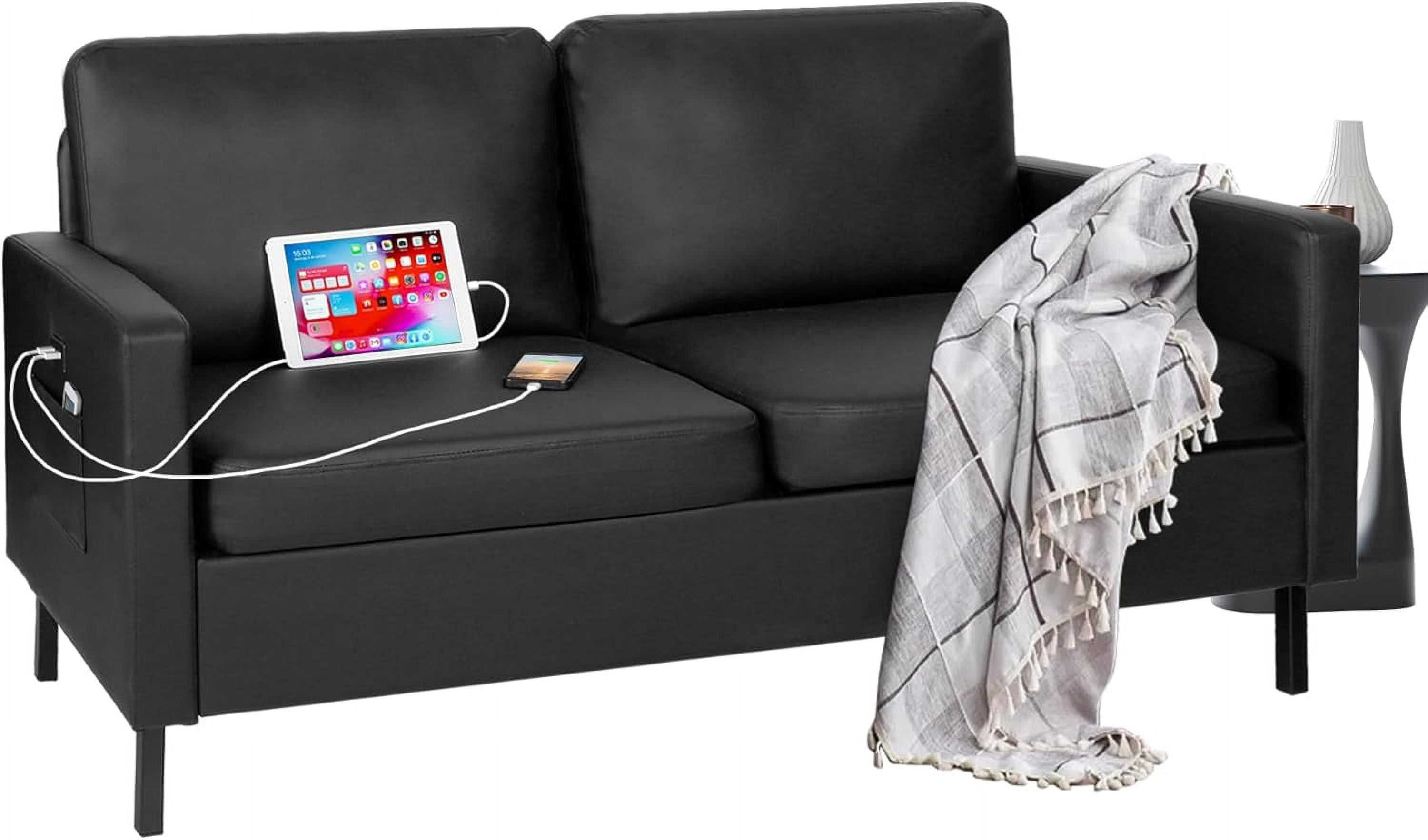 STHOUYN Sectional Sofa, Mid Century Modern Sofa with USB, Couches Sofas ...