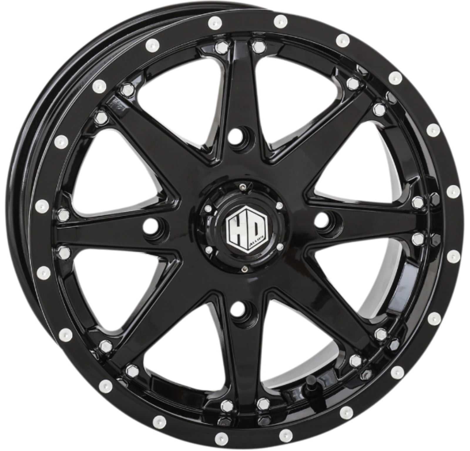 STI HD10 Gloss Black UTV/ATV Wheel 20x7 4/137 4+3(+10mm) (20HD1027 ...
