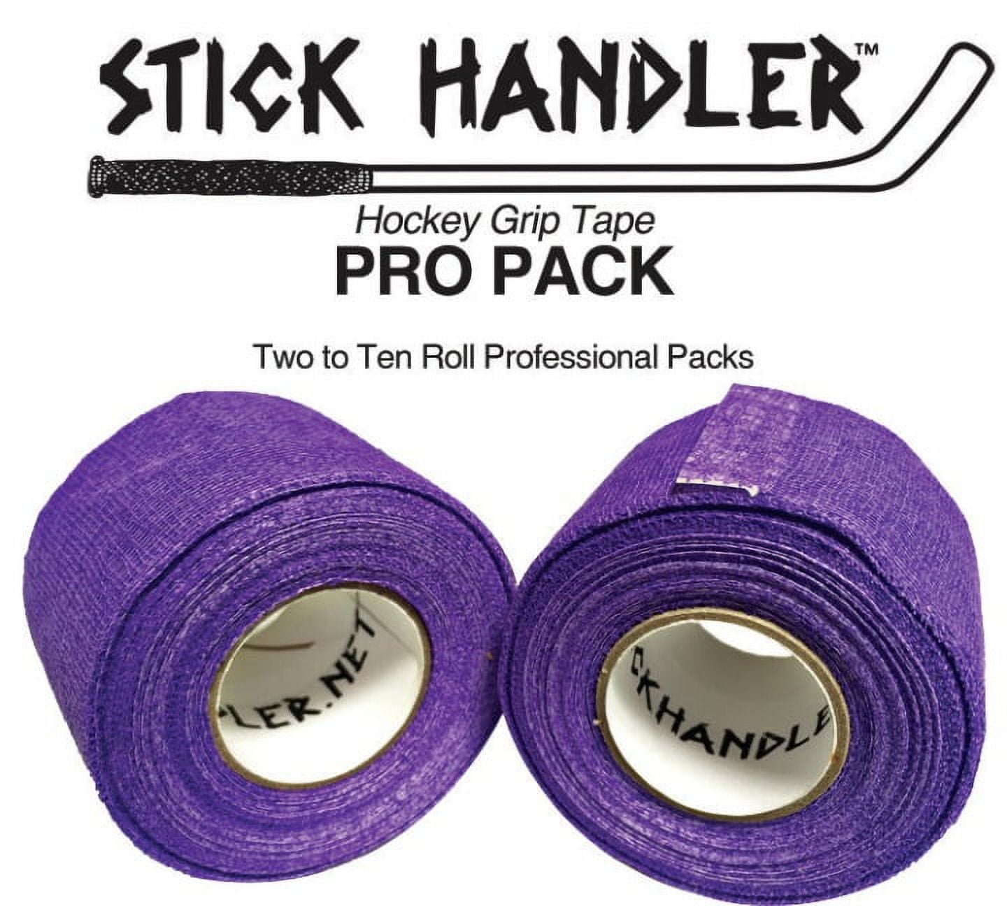 STICK HANDLER™ Professional Hockey Grip Tape Pro Pack (Purple|Two Pack ...