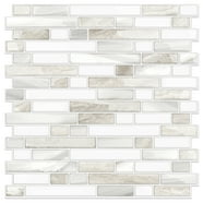 KASARO Wall Tile Peel and Stick Mosaic Shell Backsplash Decor for ...