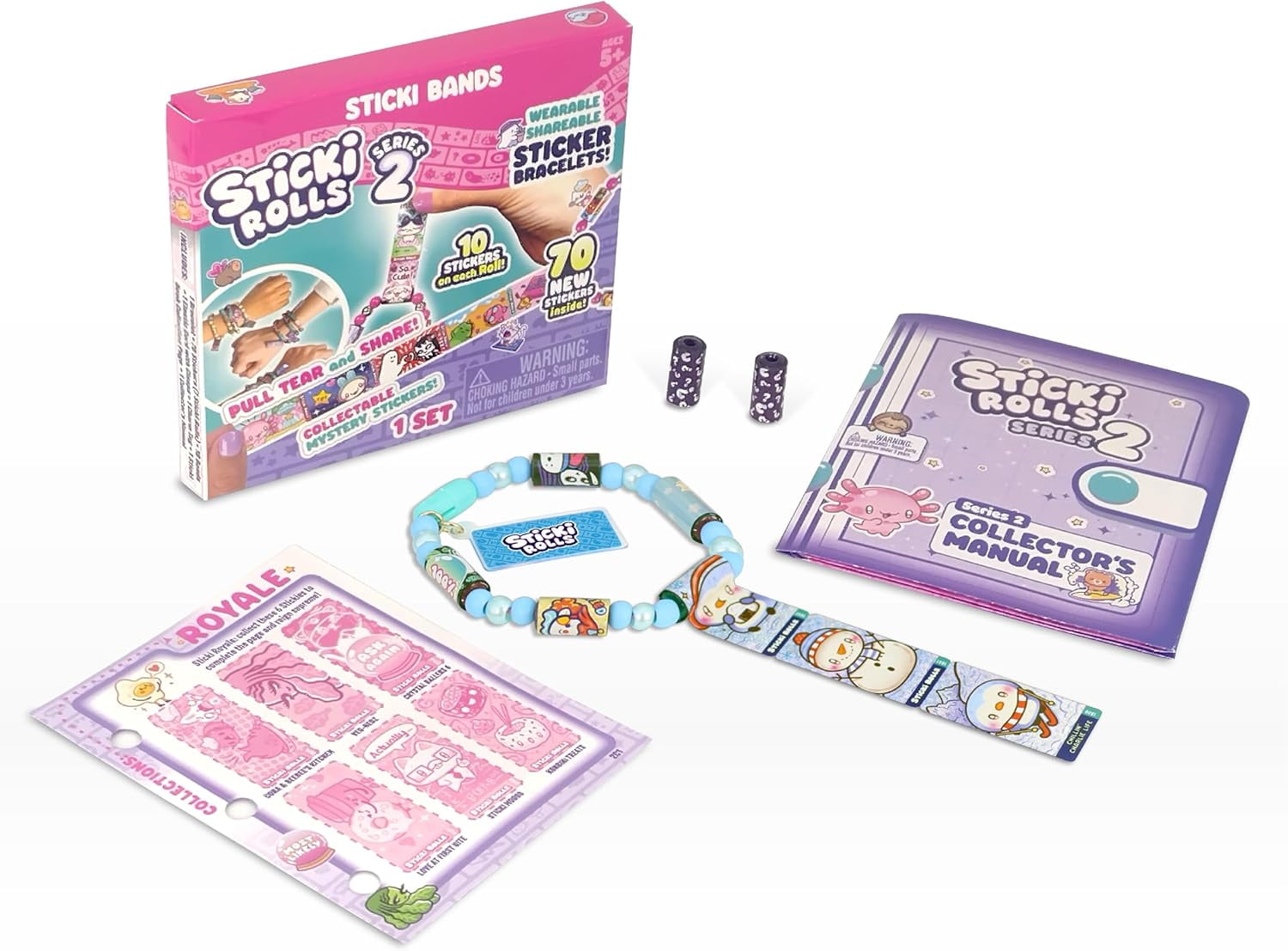 STICKI ROLLS Sticki Bands - The Original Wearable Shareable Sticker ...