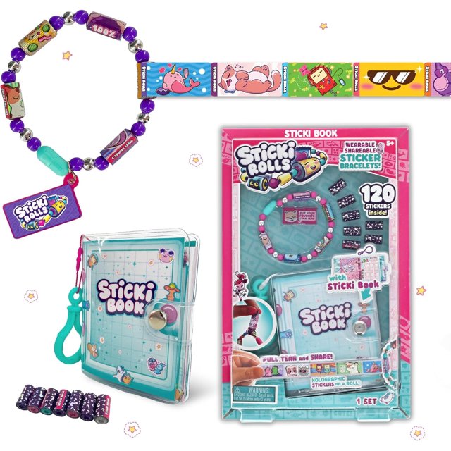 STICKI ROLLS Sticki Book - Wearable & Shareable Sticker Bracelet ...