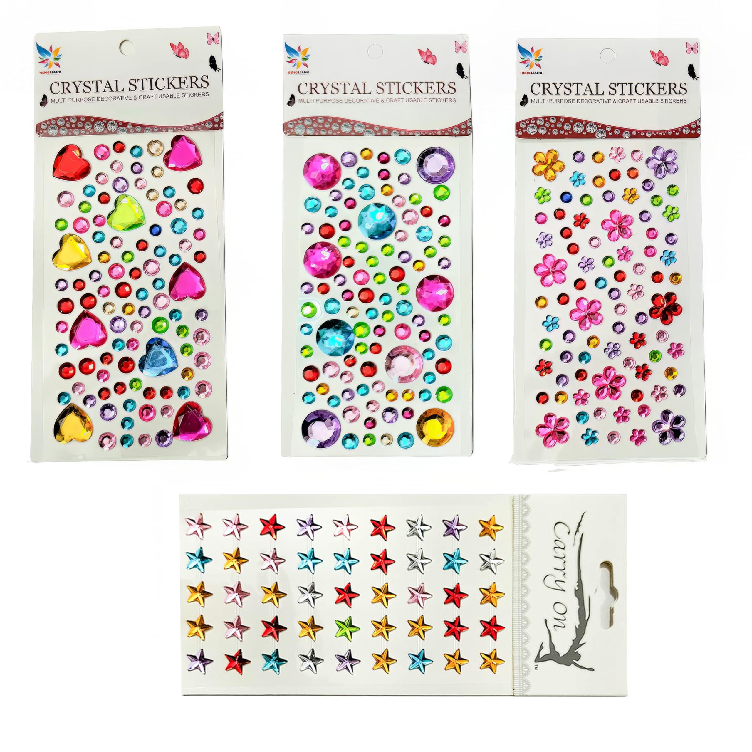 STICKITON Big Stone Stickers of 18MM for Arts and Crafts | School ...