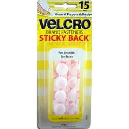 STICKY BACK COIN WHITE 5/8", Each - Walmart.com
