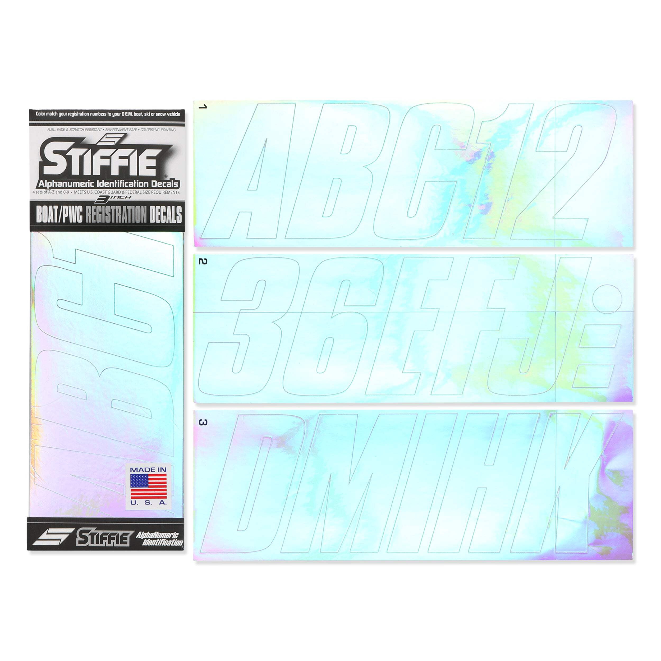 STIFFIE Shift Chrome 3" Alpha-Numeric Identification Custom Kit ...