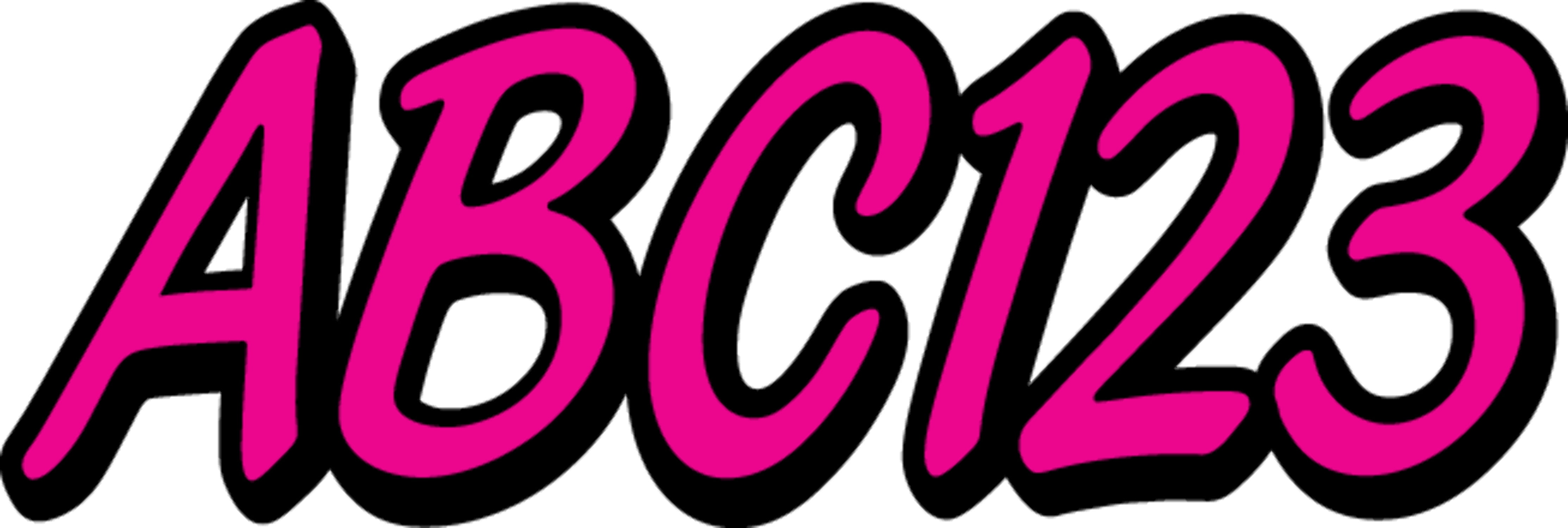 STIFFIE Whipline Solid Berry/Black 3" Alpha-Numeric Registration ...