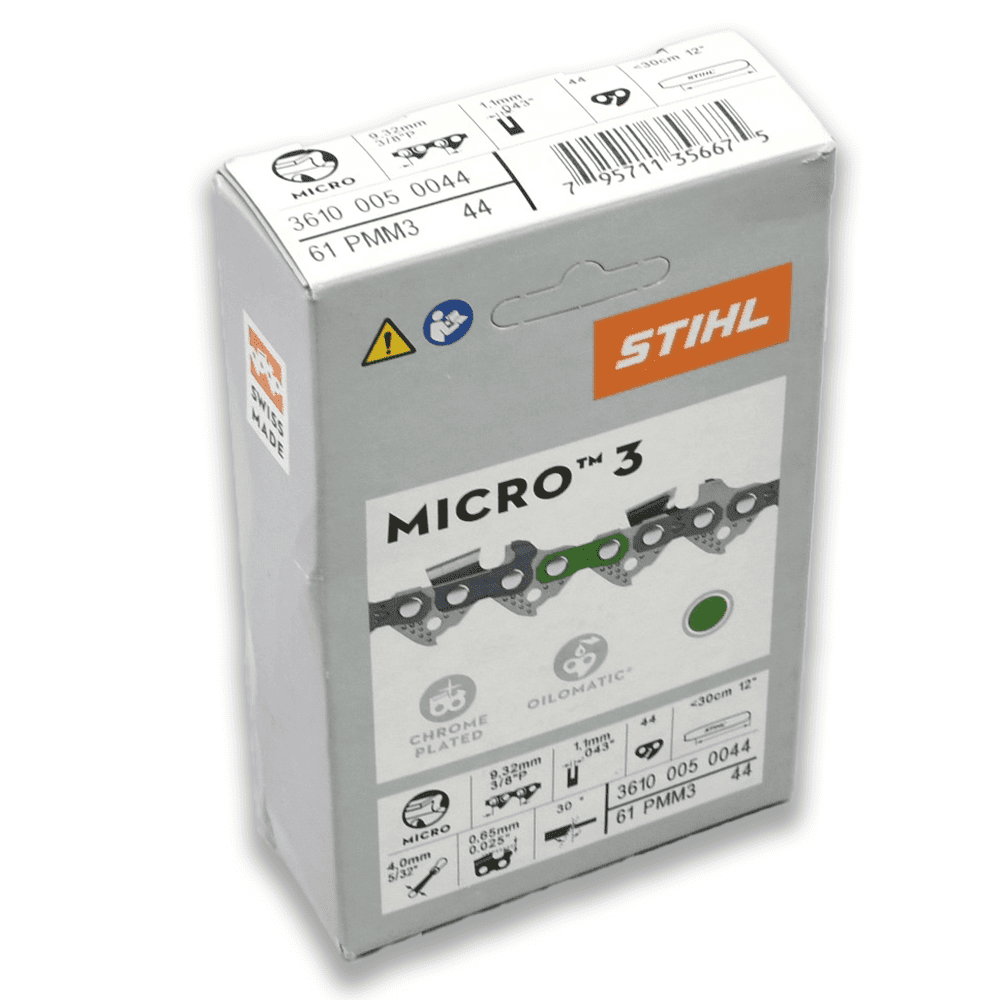 STIHL 61 PMM3 44 .043" Gauge 3/8" Pitch 12" Chainsaw Chain 3610 005 ...