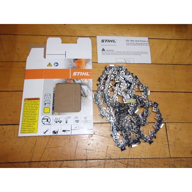 STIHL OEM Chainsaw Chain 18" Rapid Super .325" Pitch .050" Gauge 68DL ...