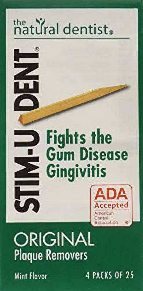 Stim-U-Dent Mint Plaque Removers, 100 Toothpicks, Dental Picks for ...