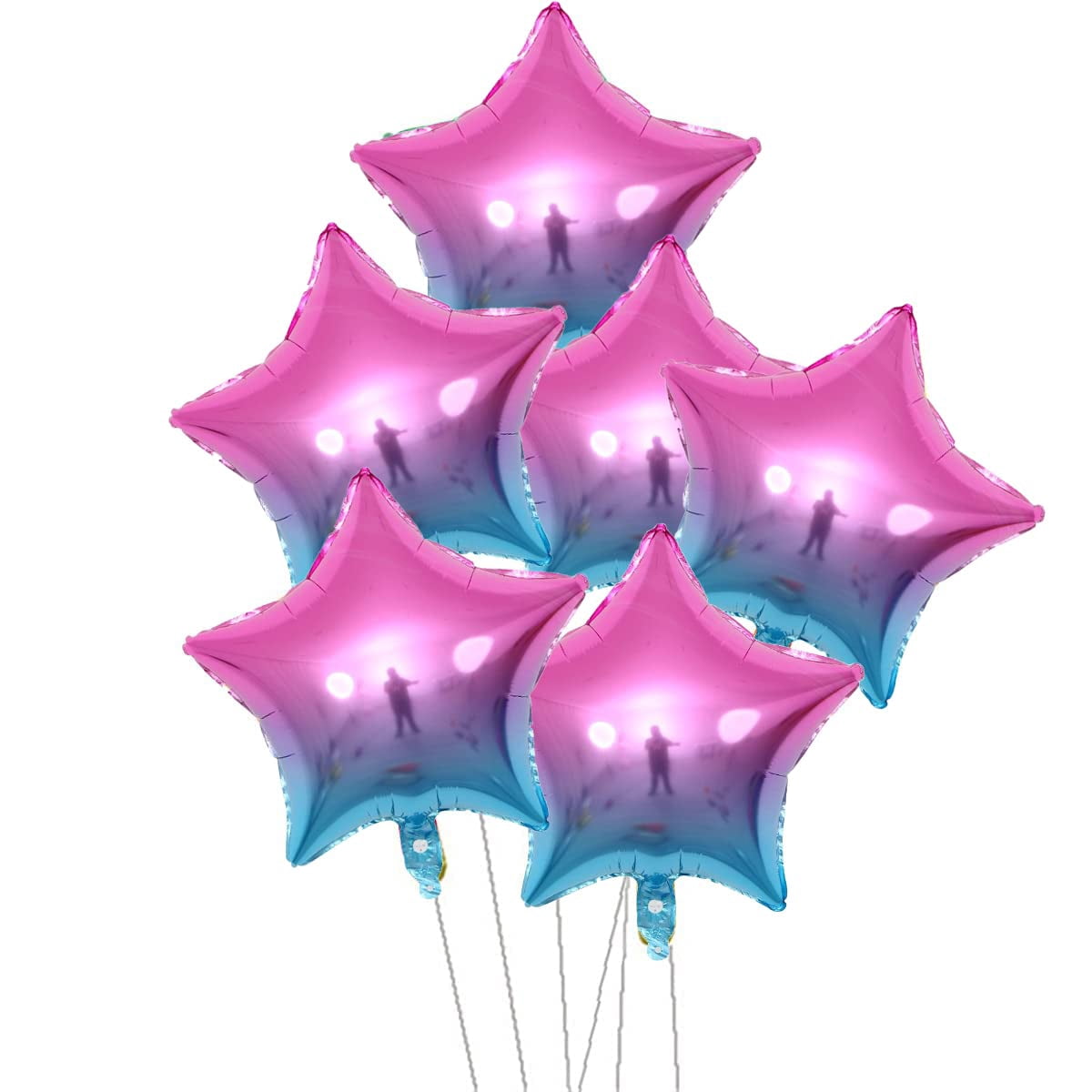 STIMULATE SZXXZZMY 18 Inches 10 Gradient AFN1Color Star Shaped Rainbow ...
