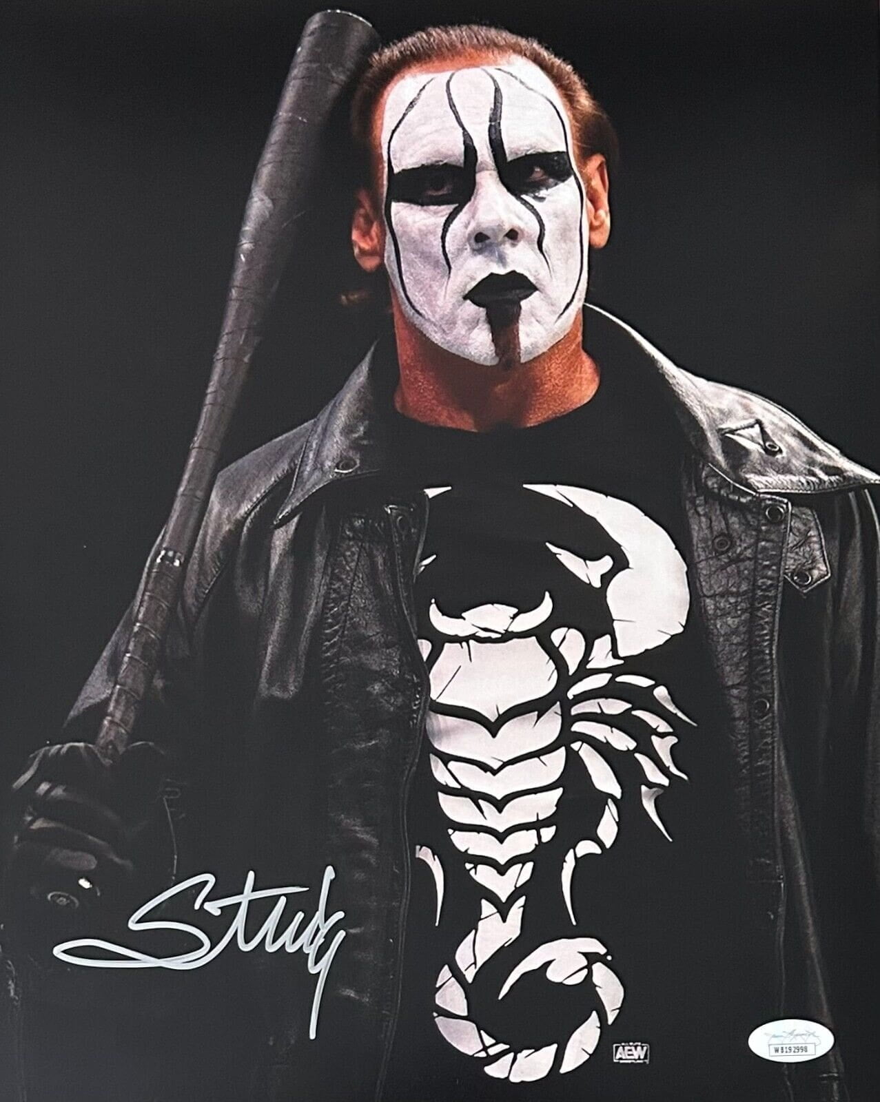 STING Signed Autographed 11x14 Photo JSA Authenticated #6 WCW WWE AEW ...