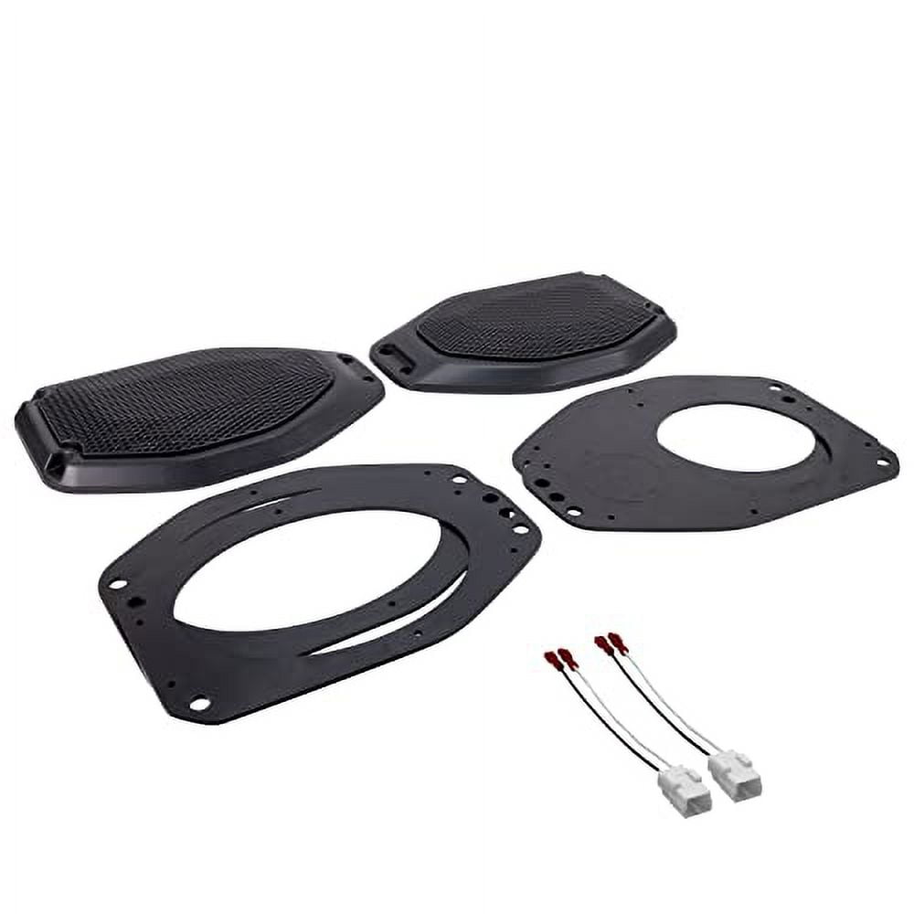 STINGER Wrangler JL & Gladiator JT Front 6.5" Speaker Pod Adapters with ...