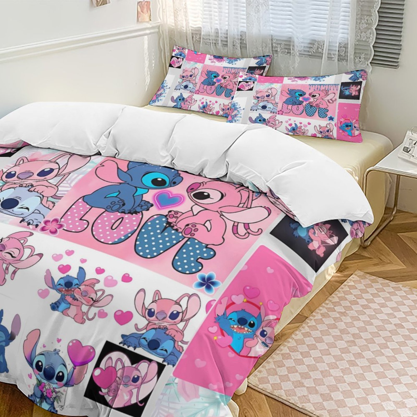 STITCH 21 Three Piece Duvet Cover Set: Duvet Cover 3 Piece Bedding Set ...