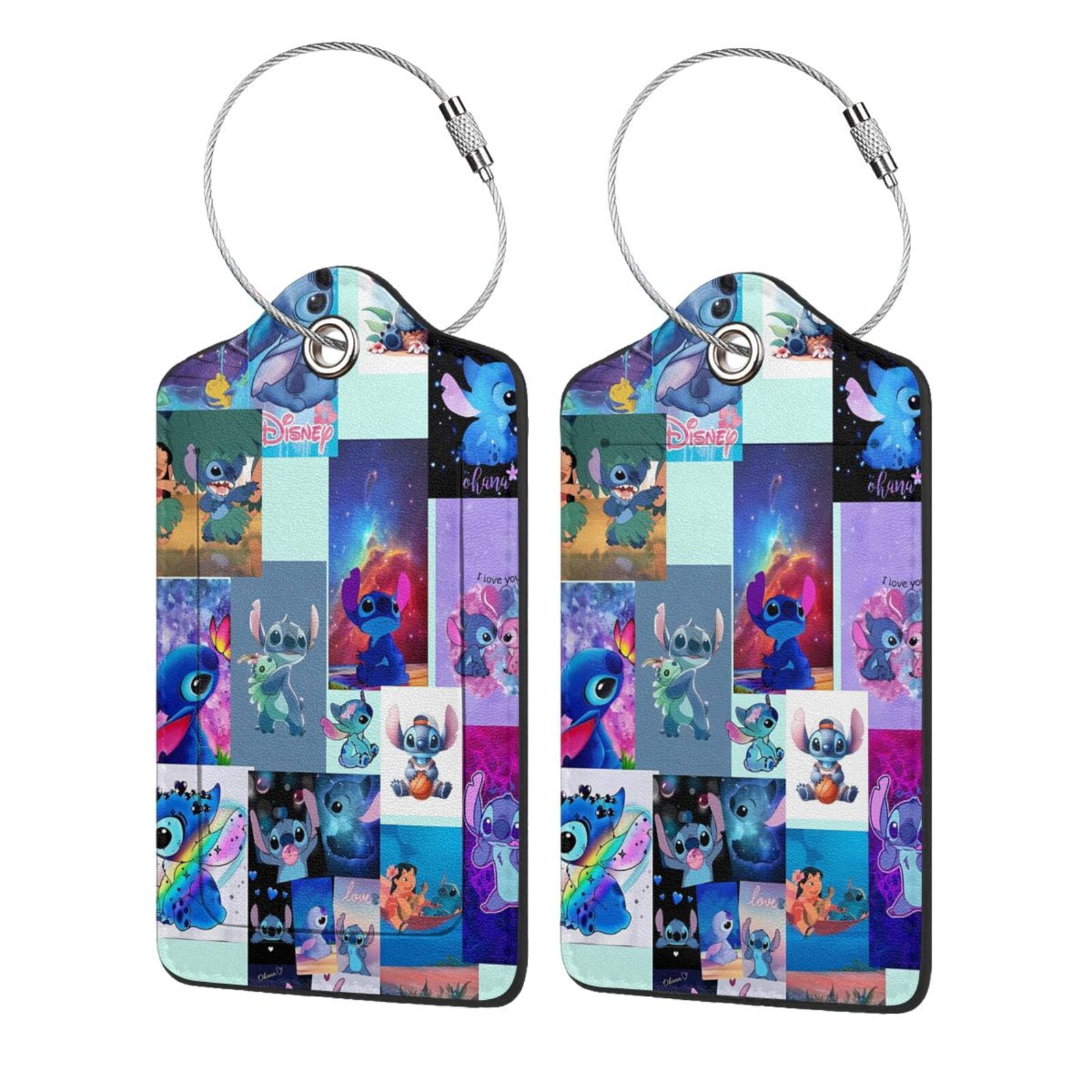 STITCH 23 Luggage Tags PU Leather Travel Accessories Stainless Steel ...
