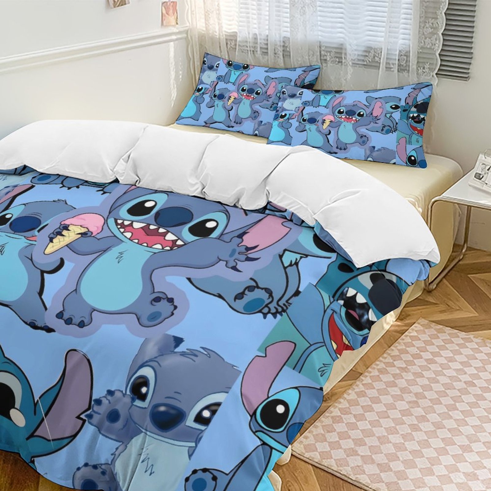 STITCH 31 Three Piece Duvet Cover Set: Duvet Cover 3 Piece Bedding Set ...