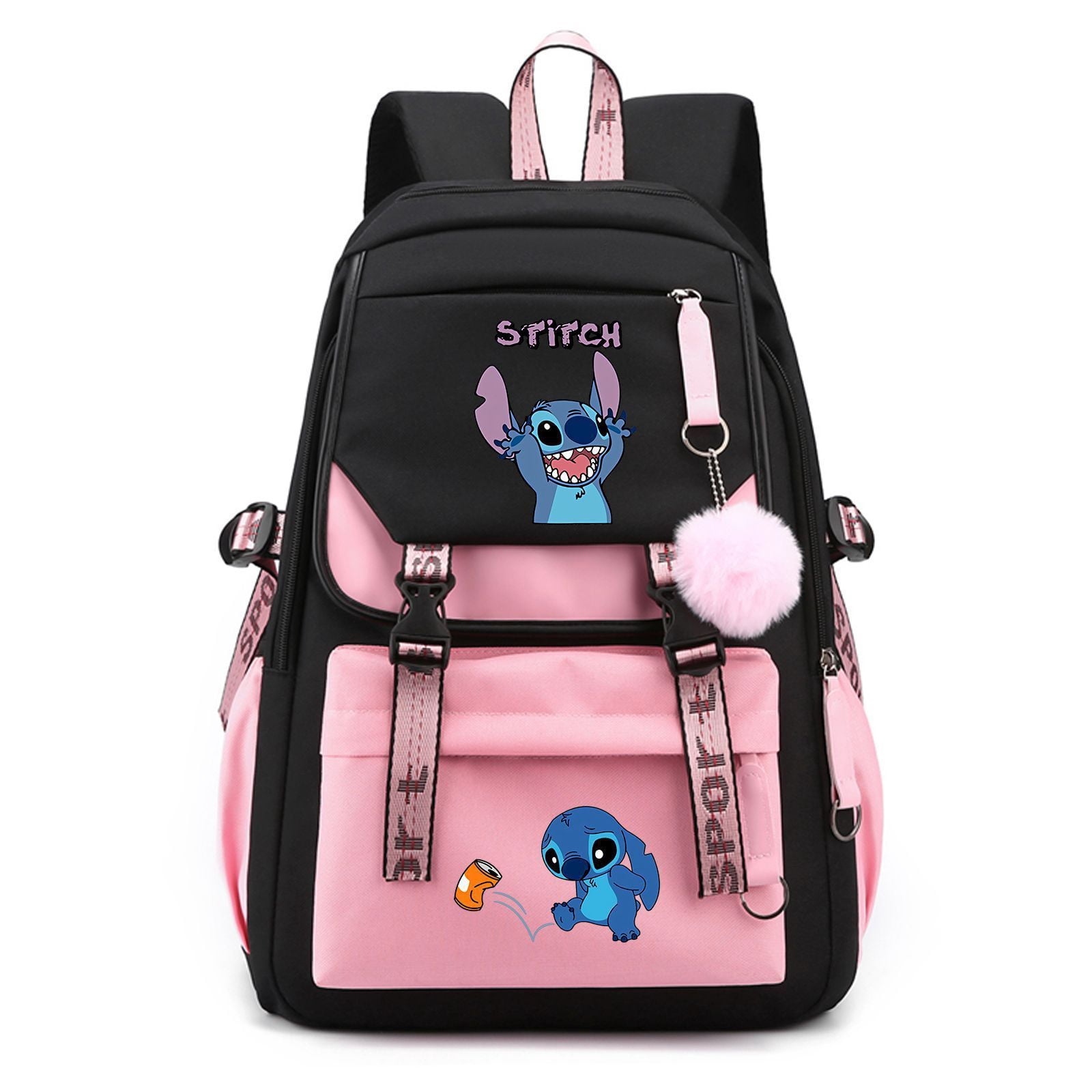 STITCH Anime Backpacks Cartoon Bag Laptop Backpack Daypack 3D Printed ...