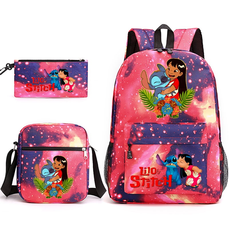 STITCH Anime Backpacks Sets, Cartoon Laptop Backpack with Lunch Bag and ...