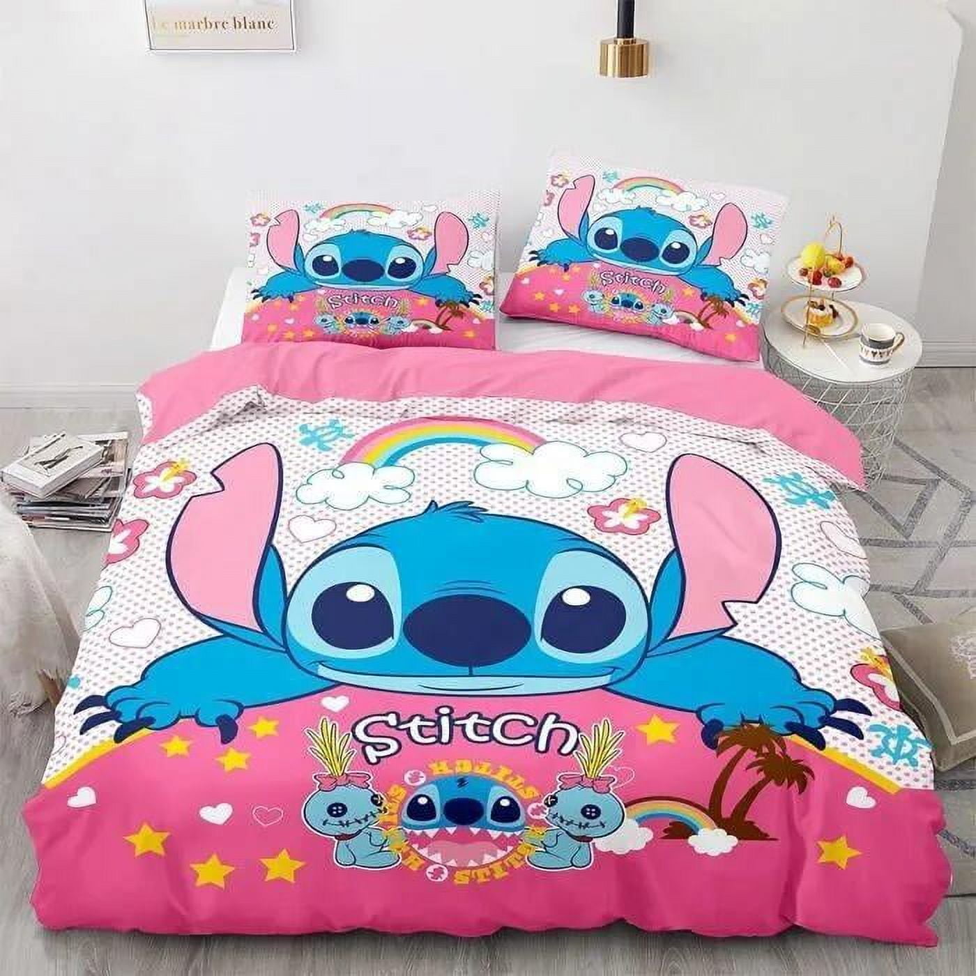STITCH Bedding Set, 2-Piece/3-Piece Anime Ultra Soft Breathable 3D ...