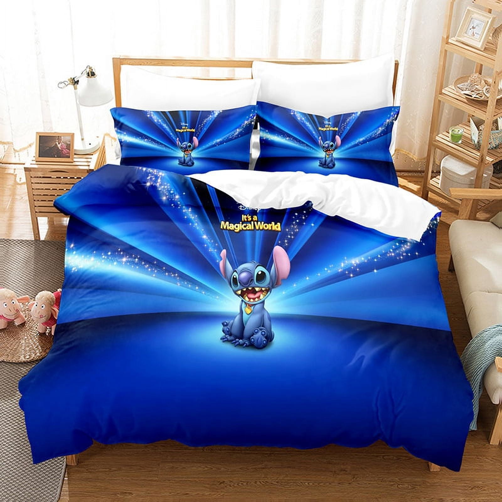 STITCH Cartoon Anime 2 Piece/3 Piece Bedding Sets Comforters Sets ...