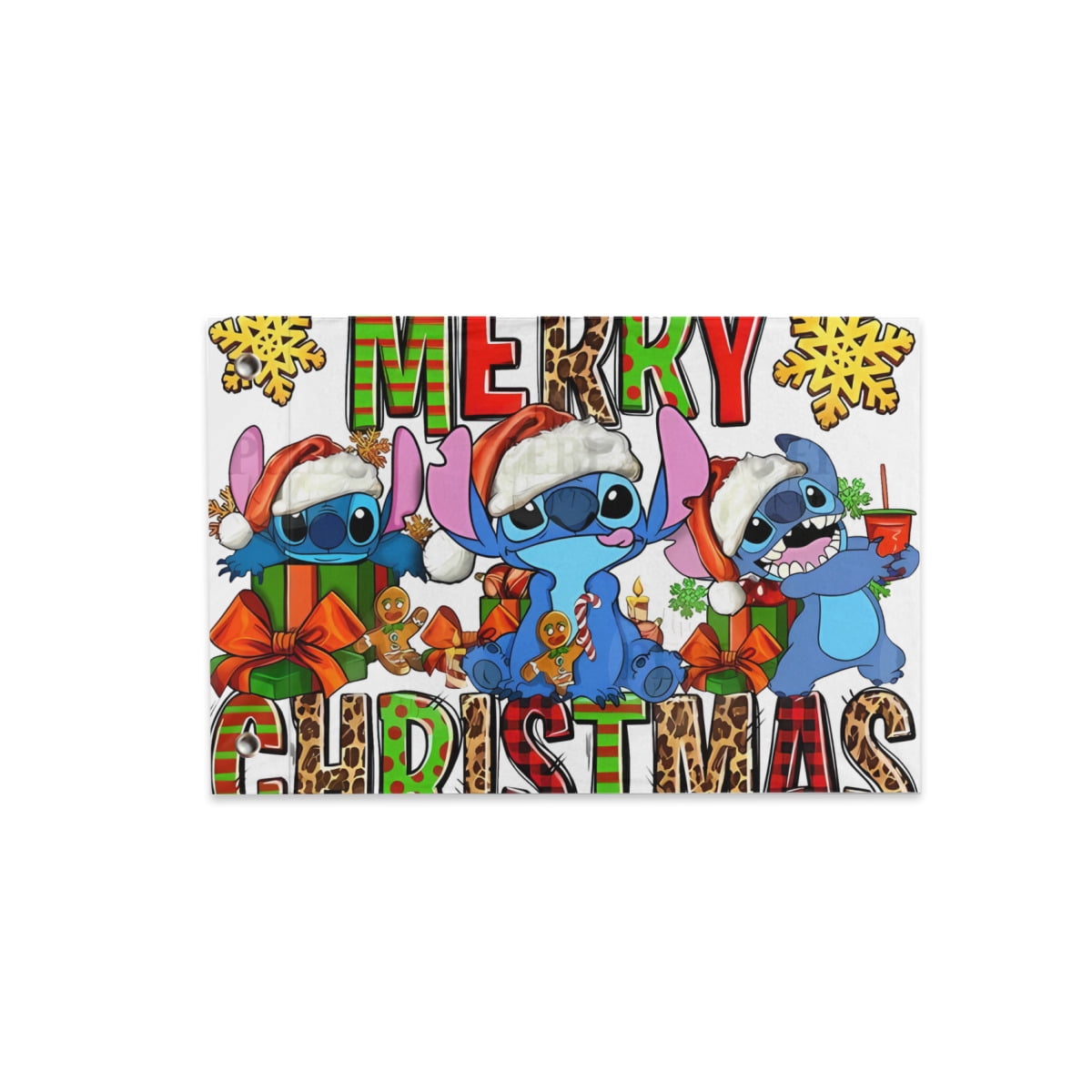 STITCH Christmas Double-sided Flag Multiple Sizes Double-sided Cartoon ...