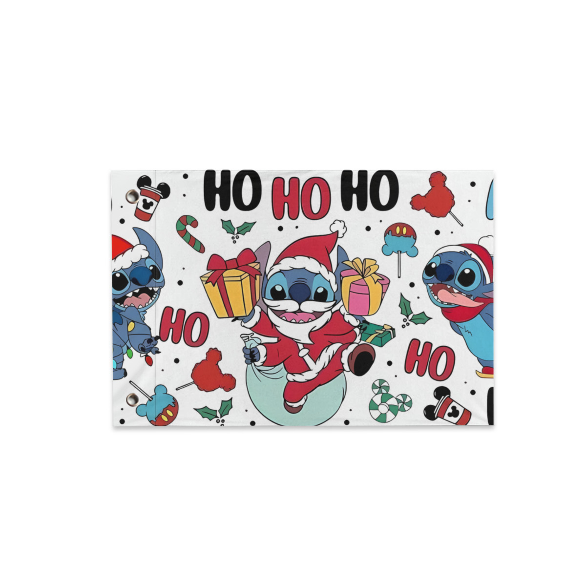 STITCH Christmas Double-sided Flag Multiple Sizes Double-sided Cartoon ...