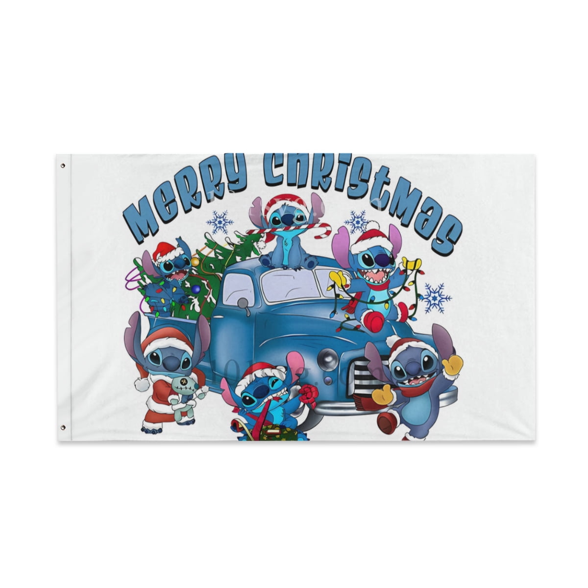 STITCH Christmas Double-sided Flag Multiple Sizes Double-sided Cartoon ...