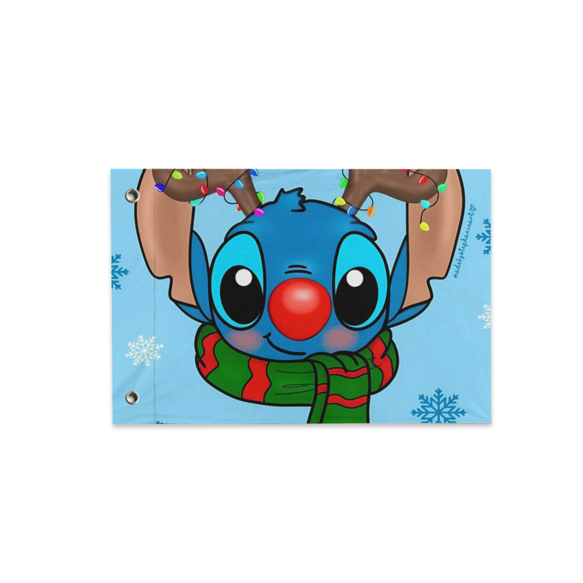STITCH Christmas Double-sided Flag Multiple Sizes Double-sided Cartoon ...