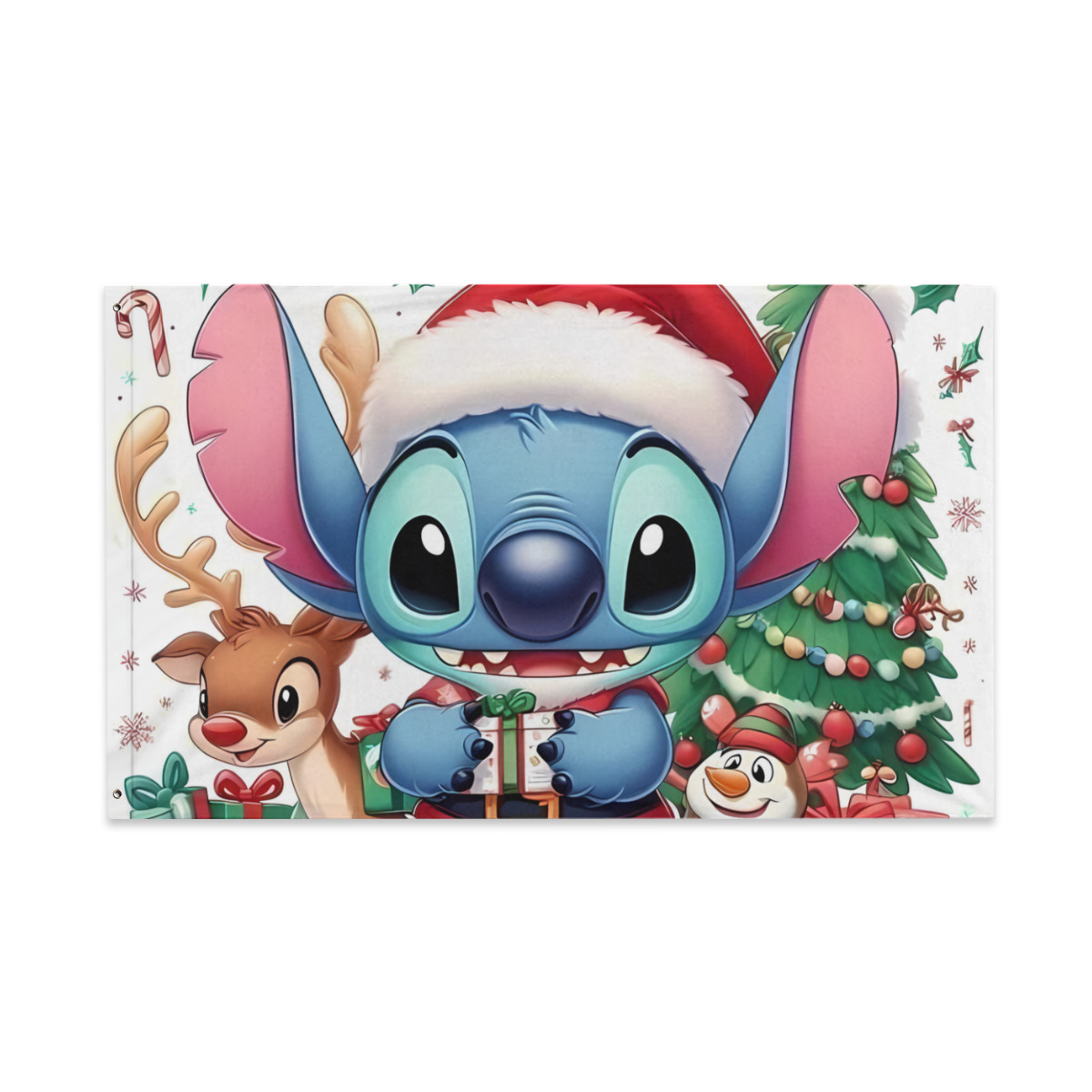 STITCH Christmas Double-sided Flag Multiple Sizes Double-sided Cartoon ...