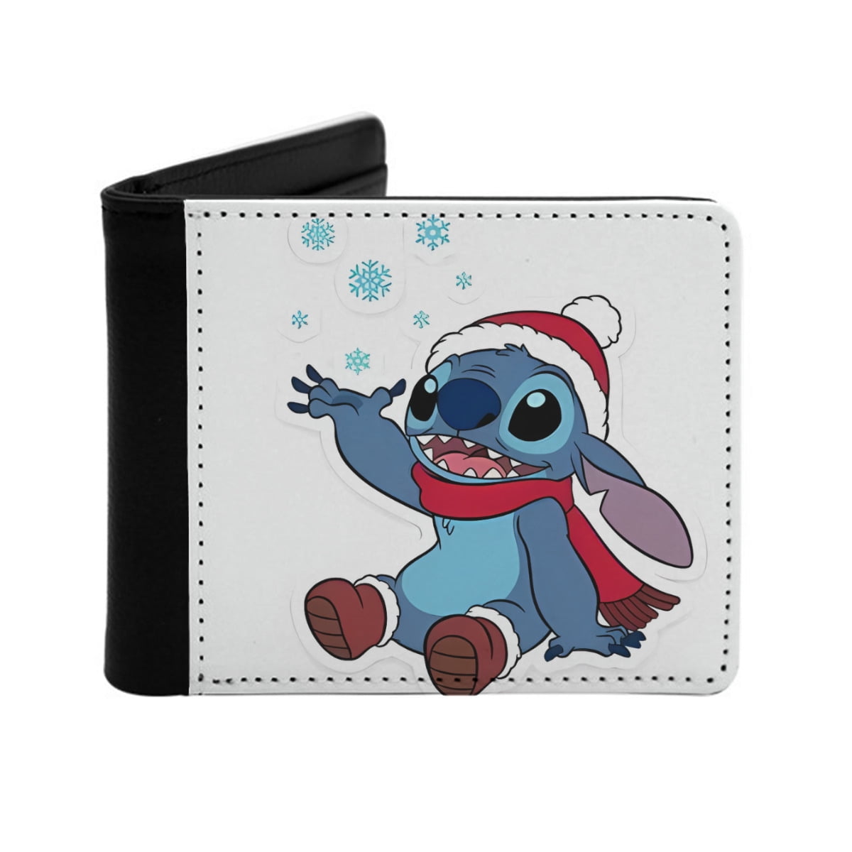 STITCH Christmas Wallet for Boys Men Kids Girls Teen Leather Bifold Bi ...