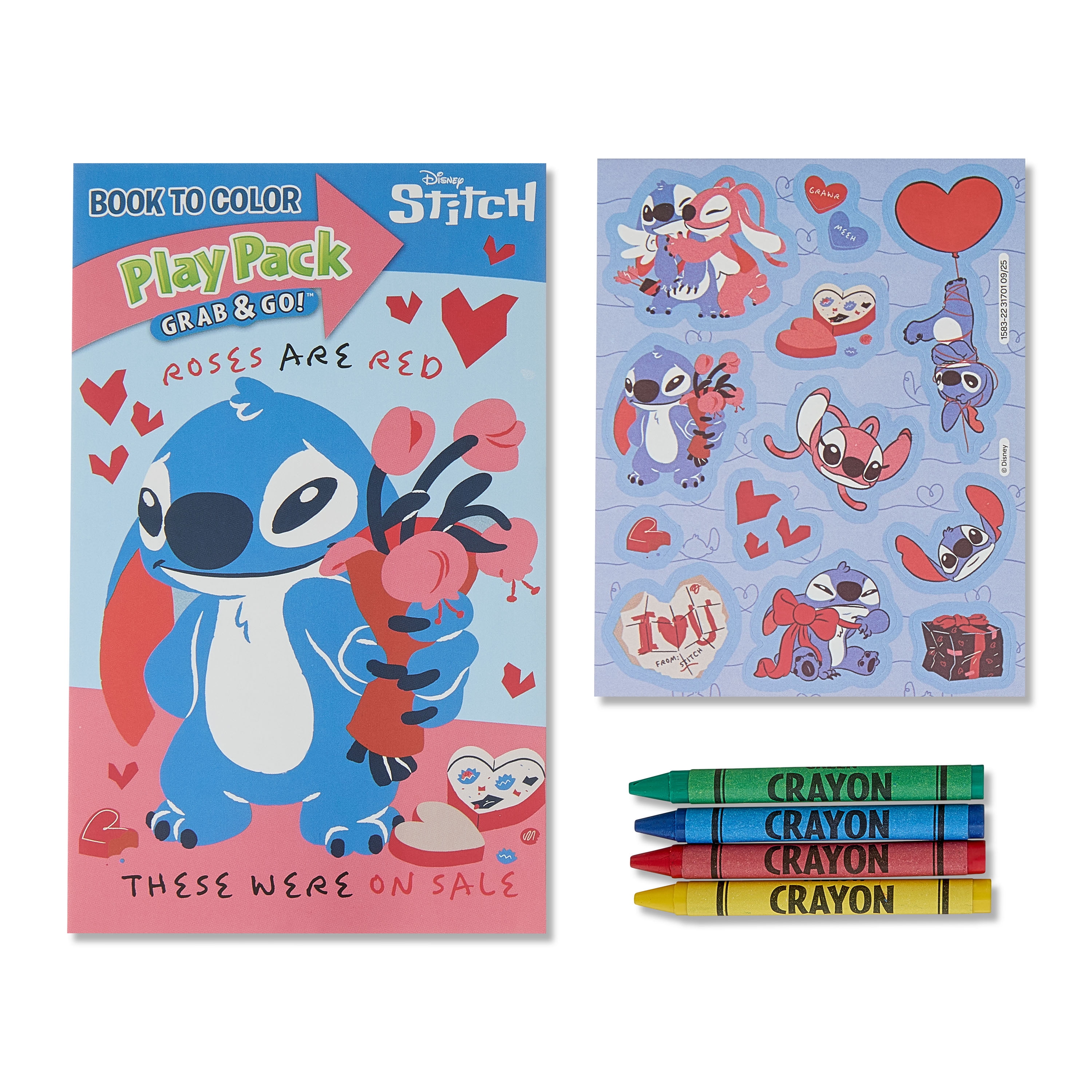 Disney Stitch Valentine's Day Grab & Go Play Pack, 24-Page Mini ...