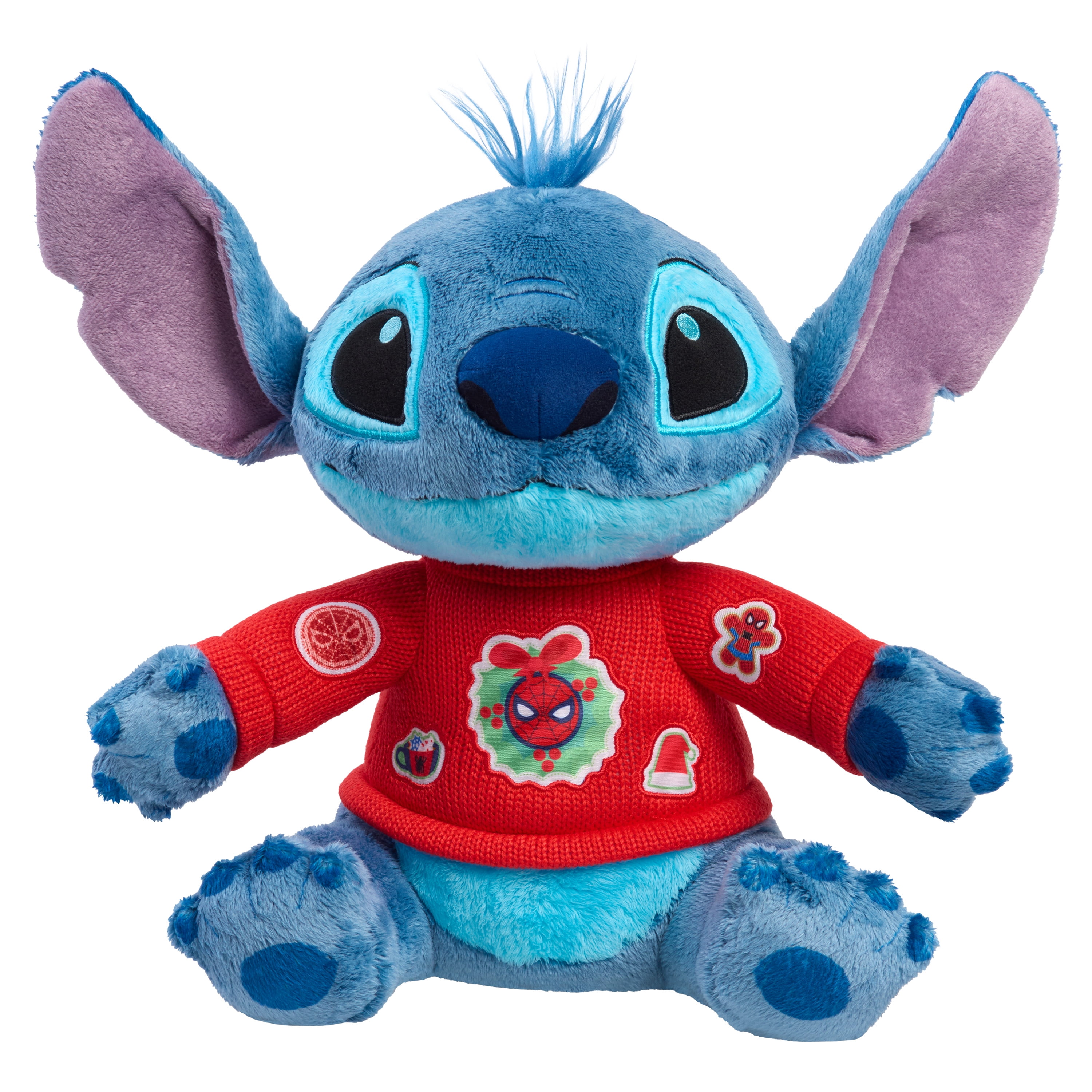 Disney Stitch Plush Stuffed Animal with Spider-Man Sweater, Kids Ages 2 ...