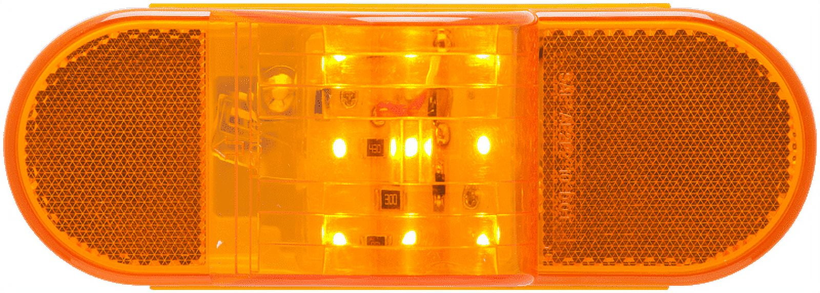 STL75AMBP 6" Oval Sealed LED E2 Rated Mid Ship Turn Signal Light, Amber ...
