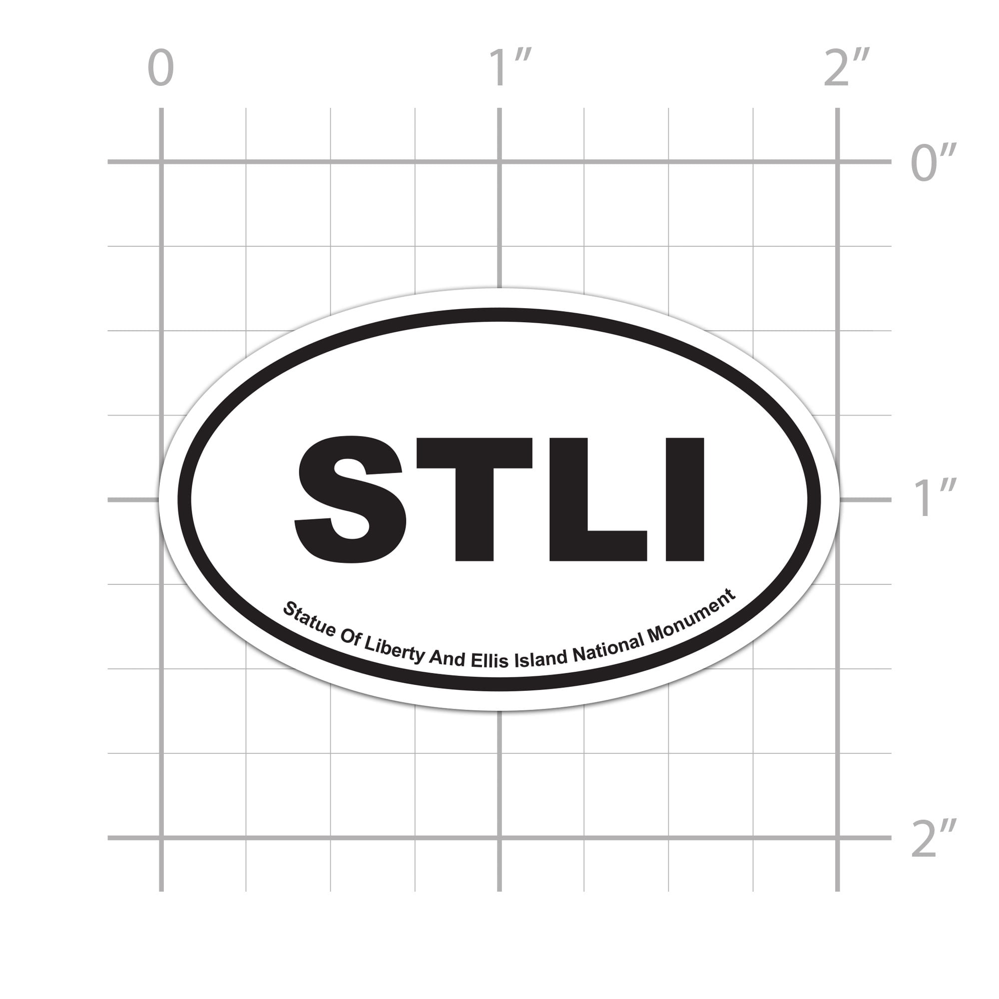 STLI Statue Of Liberty And Ellis Island National Monument Sticker for ...