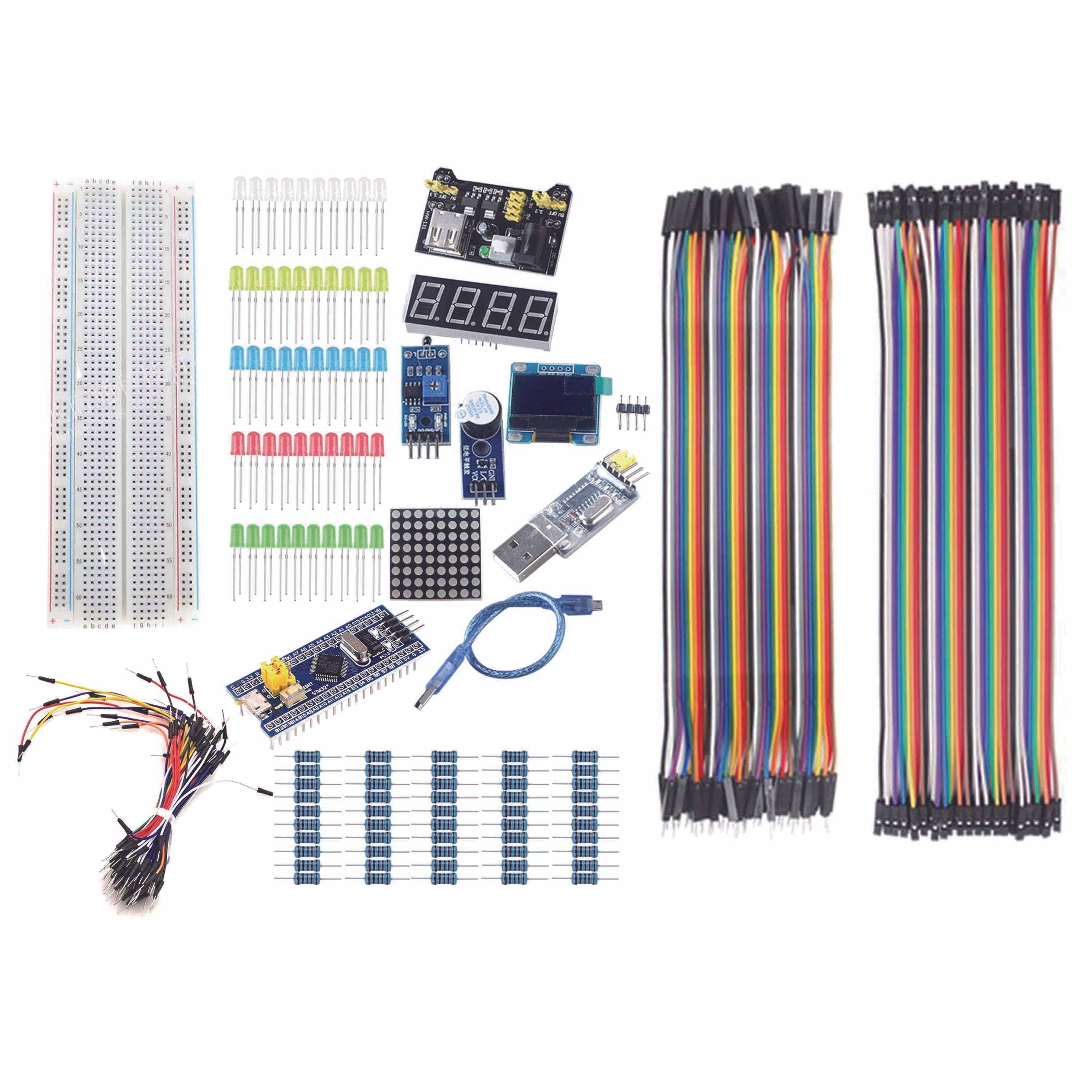 Electronic Starter Fun Kit For DIY Projects Basic Electronics Components Starter Kit For Arduino ...
