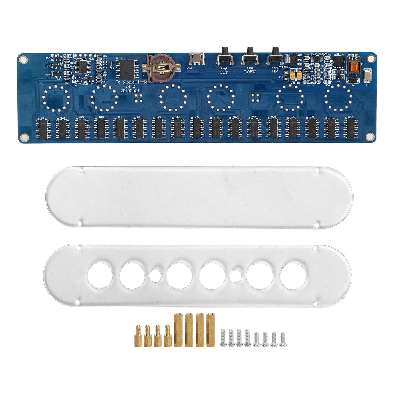 STM8S005 DC Control Circuit Board LED Clock Gift IN14 Digital Tube PCBA ...