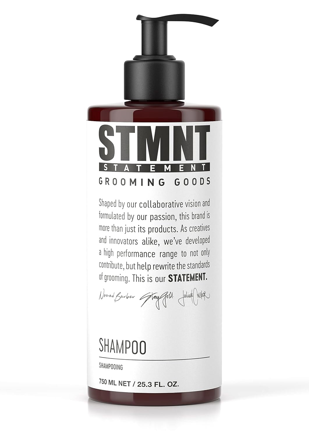STMNT Grooming Goods Shampoo, 25.3 oz | SLS/SLES Sulfates Free ...