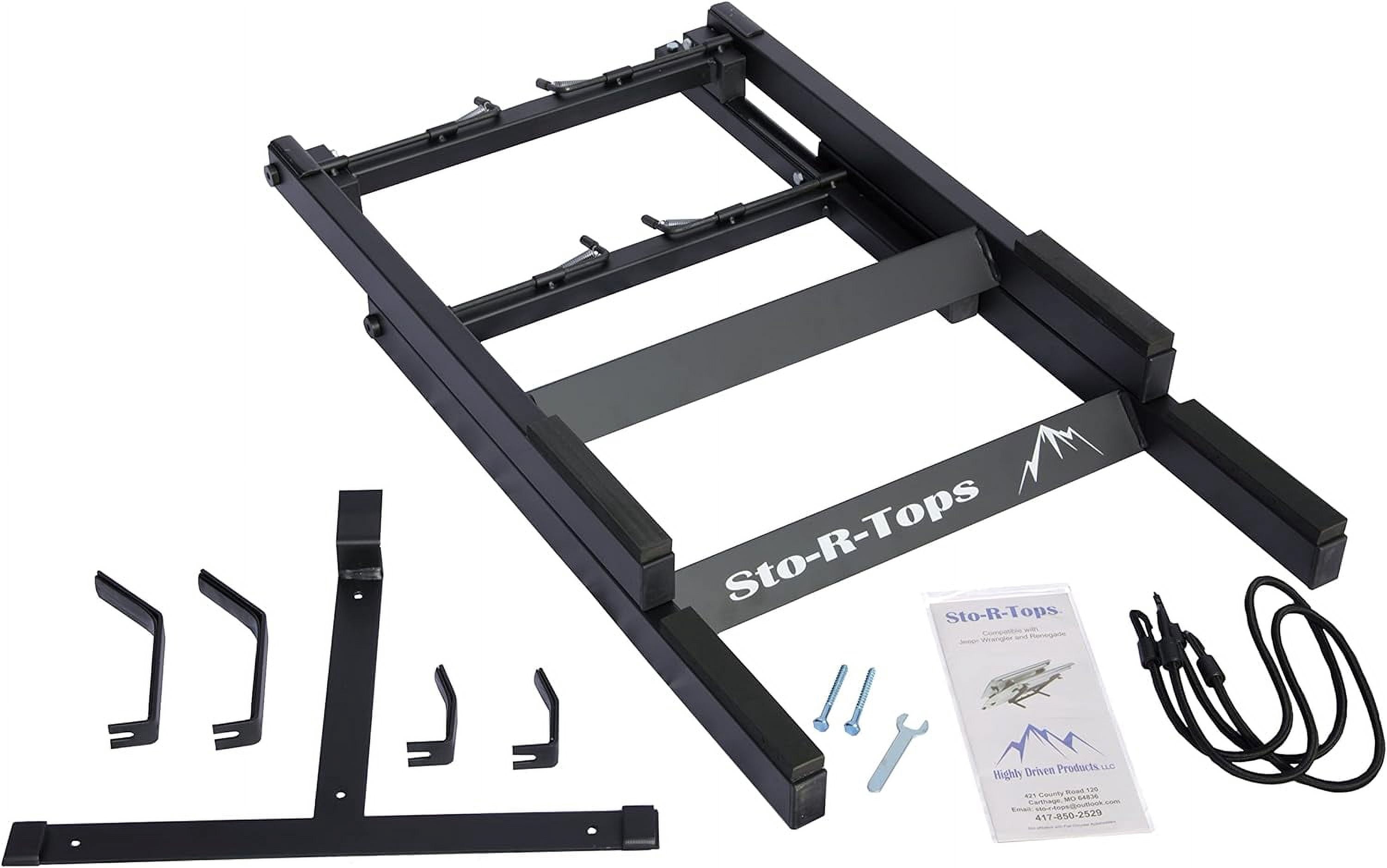 STO-R-Tops- Hardtop Panel 3-in-1 Storage Rack for Jeep Wrangler (2-Door ...